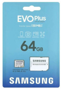 SAMSUNG 64GB MICRO CARD SDHC EVO PLUS CL-10 2 64 GB MicroSDHC Class 10 ...