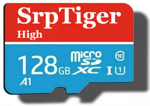 srp tiger High 128 GB MMC Micro Card Class 10 130 MB/s Memory Card ...