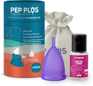 pep plus Large Reusable Menstrual Cup Price in India - Buy pep plus ...