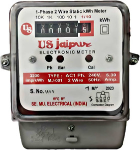 Shiv electric meter device single phase energy meter Metal Electrical ...