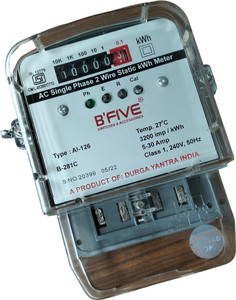 b'five Single Phase 2 wire Counter Sub Meter Electronic Energy KWH ...