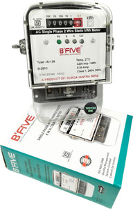 b'five Single Phase 2 wire Counter Sub Meter Electronic Energy KWH ...