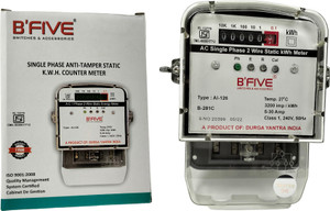 b'five Single Phase 2 wire Counter Sub Meter Electronic Energy KWH ...