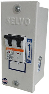 Selvo 2 POLE METAL BOX FITTED With C-40A DOUBLE POLE MCB Metal ...