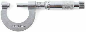 Klab Micrometer With Lock 25 MM Micrometer Screw Gauge Price in India ...