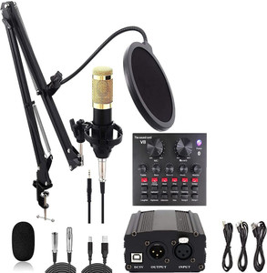 DawnRays Professional Condenser Mic Set With V8 & Phantom power For ...