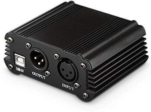 DawnRays 48V Phantom Power Supply Audio Interface With USB Cable ...