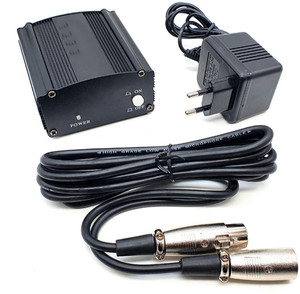 RODZ 48V Phantom Power Supply Audio Interface with XLR Cable for ...
