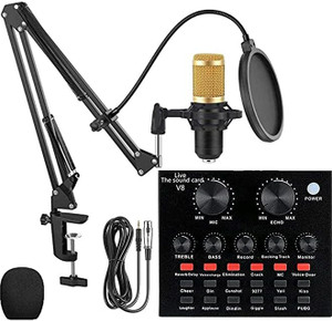 Urban Infotech BM 800 Microphone With Pop Filter NB-35 STAND AND V8 ...