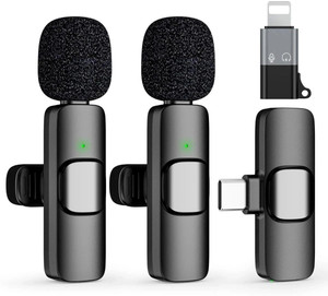 GADGETSWEAR K9 Dual Wireless Mic for Youtuber ,Type-C & iphone Support ...