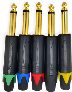 BALRAMA 5pc Guitar Connectors Headphone Stereo Mic Speakers Studio ...