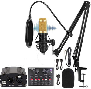 TechBlaze Microphone Set with V8 & Phantom power Studio Recording Kit ...