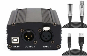 DawnRays 1 Channel Phantom Power Adapter Supply for BM 800 and Any ...
