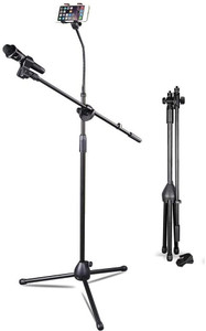 Techtest Mic Stand for Singing Condenser Microphone Stand with Mobile ...