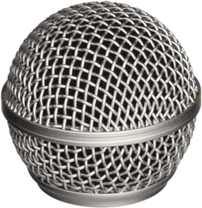 BALRAMA Plastic Body Replacement Microphone Grill Ball Head Mesh Silver ...