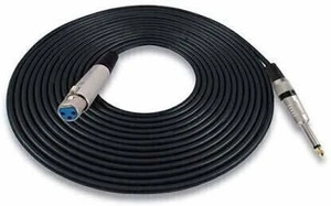 EKAAZ XLR Female to 1/4 Inch (6.35mm) TRS Jack Lead Balanced Signal ...