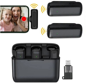 WRADER Professional Grade Dual User Wireless Mic for iPhones and Type C ...