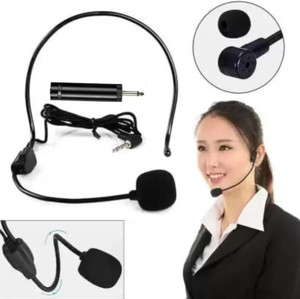 DBD T NECK BAND Microphone 5mtr wire 3.5 mm & 1/4 jack PA System ...