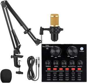 Urban Infotech BM800 Mic Set with Stand and Shock mount Ball Type Foam ...