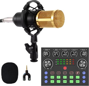 Mocking Bird BM800 Condenser Microphone with Sound Card for Recording ...