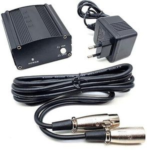 RODZ 48V Phantom Power Supply Audio Interface with XLR Cable for ...