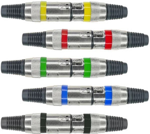 BALRAMA Color Coded 3 Pin XLR Male Female Connectors Microphone Mic ...