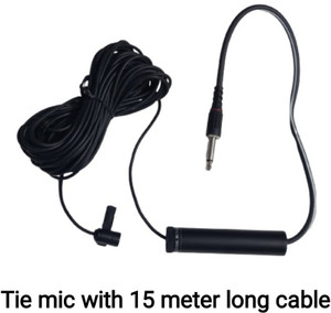 A One ELECTRET CONDENSER CARDIOID TIE PIN With 15m LONG CABLE TIE ...