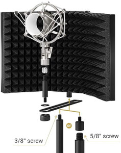 SMM Microphone Isolation Shield, Mic Sound Absorbing Microphone ...