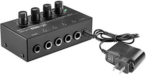 AMG Music 4-Channel Portable Stereo Headphone Amplifier - Multi-Channel ...