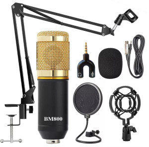 Urban Infotech BM-750 Mic Set with P mic Set Volume Control for Studio ...