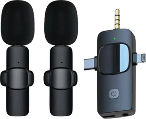 WRADER Professional Dual Wireless Mic for Mobile (Android + iOS) iPhone ...