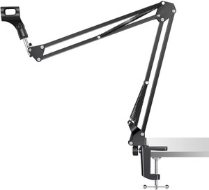 Techtest 360 Degree Rotating Flexible Microphone Stand White Black ...