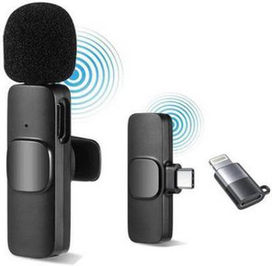 MOBIZAC Mini Wireless Mike for Type C Mobile and iPhone Mic for Youtube ...