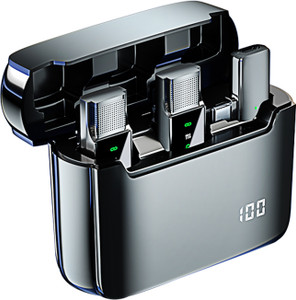 MOBIZAC Dual Wireless Microphone with Noise Reduction Mic for Vlogging ...