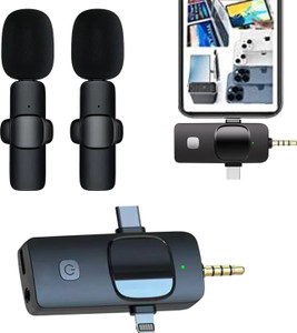 MOBIZAC Professional Grade Dual Wireless Mic with Noise Cancellation ...