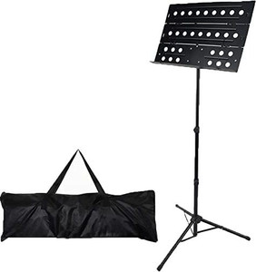DawnRays Musical Sheet Notation Stand 3 Fold Black Metal Music Stand ...