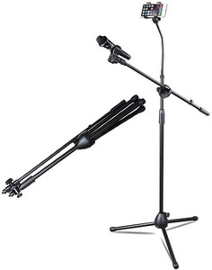 Techtest Mic Stand, Microphone Stand, Mike Stand for Singing, Condenser ...