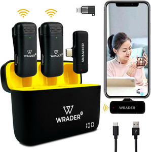 WRADER Wireless Microphone with Dual Interface Type C & Lightning ...