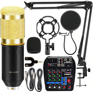 Urban Infotech BM 800 Dynamic Mic Set with 4 Channel for Studio ...