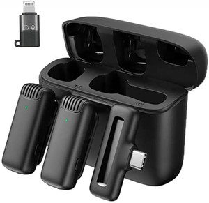 WRADER Dual User Wireless Microphone for Video Recording ASMR Podcast ...