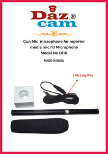 Daz Cam Gun Mic for Reporter Media Square ID with 5 Meter Wire ...