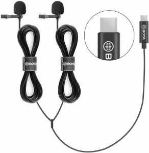 BOYA BY-M3D Omnidirectional Shielded cable Microphone With pouch & 6m ...