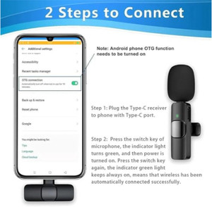 Clairbell XH-k8 Type-c Interface Bluetooth Wireless Dual Lavalier ...