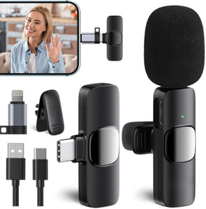 BASS BLING K8 Wireless Mic for Voice Recording Reels Podcast Youtuber ...