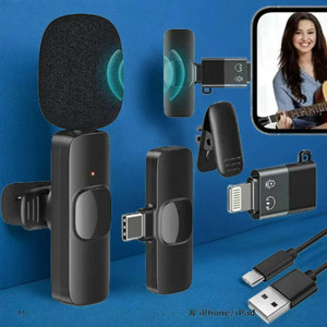 Nilesawar A33 K9 Dual Wireless Mic Noise Cancellation for All iPhone ...