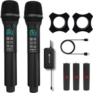 Digimore D-356 UHF Wireless Mic w Inbuilt Echo for Live Singing ...