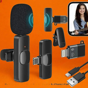 Khatusha A843 K9 Dual Wireless Mic Noise Cancellation for All iPhone ...