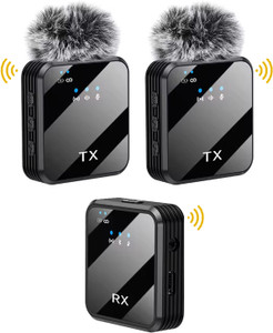 MOOZMOB Dual Wireless Mic with Noise Cancellation for YouTube Video ...