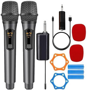 Urban Infotech UHF Wireless Dynamic Dual Microphone with Rechargeable ...
