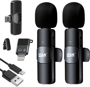 MAK Dual Wireless for YouTube, Vlogging, Recording for Android & iPhone ...